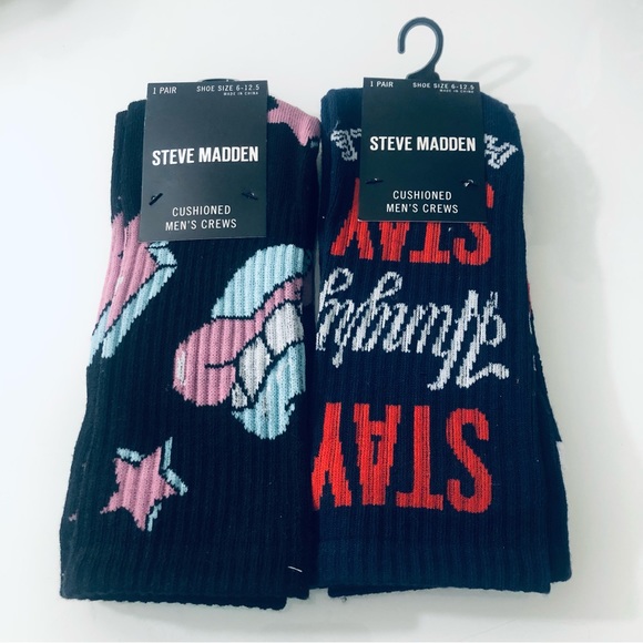 Steve Madden | Accessories | Steve Madden Cushioned Mens Crews Sock ...